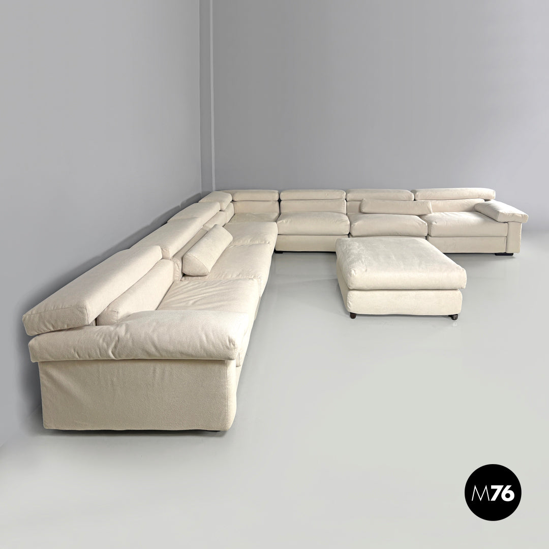Modular white sofa Erasmo by Afra and Tobia Scarpa for B&B, 1970s – Magazzino76